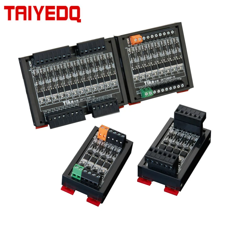 Din Rail PLC DC Amplifier Board Transistor Output 4/8/12/16 NPN/PNP ...