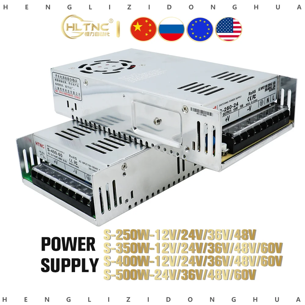 Switching Power Supply Led Psu 250w - 500w Ac110/220v 50 60 Hz Dc 12v ...