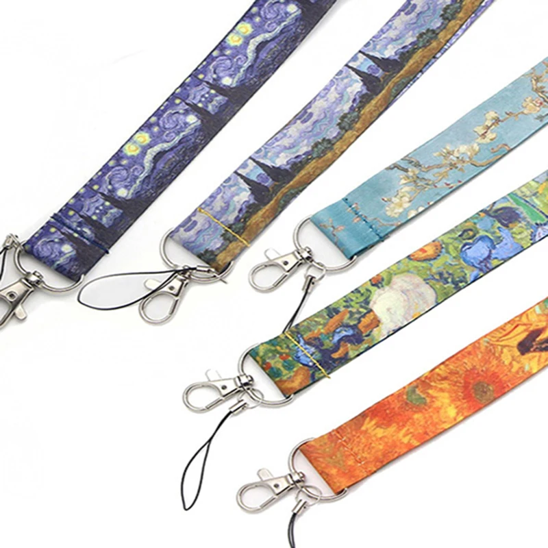 Ca100 Art Series Van Gogh Lanyard For Buttons Phone Cool Neck Strap ...