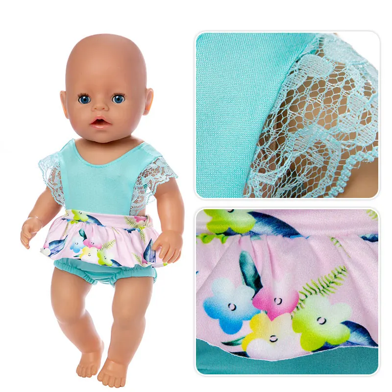 Lovely 2019 V shoulder clothes For 17 Inch Baby Doll 43cm Doll Clothes ...