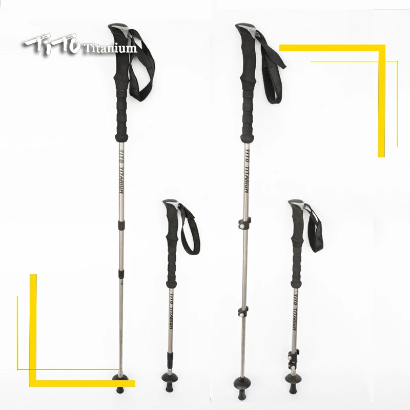 Tito Titanium Trekking Pole Outdoor Camping Gr9 Titanium Alloy ...
