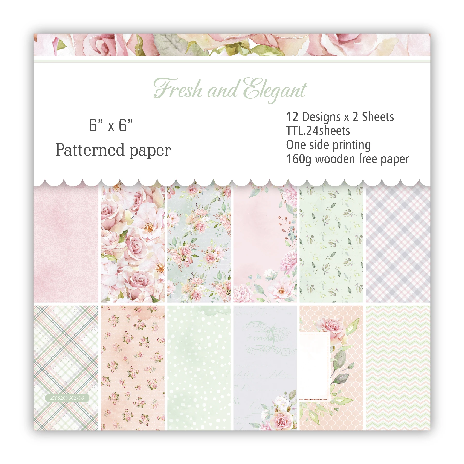 DIY-fresh-and-elegant-Scrapbooking-paper-pack-of-24sheets-handmade ...