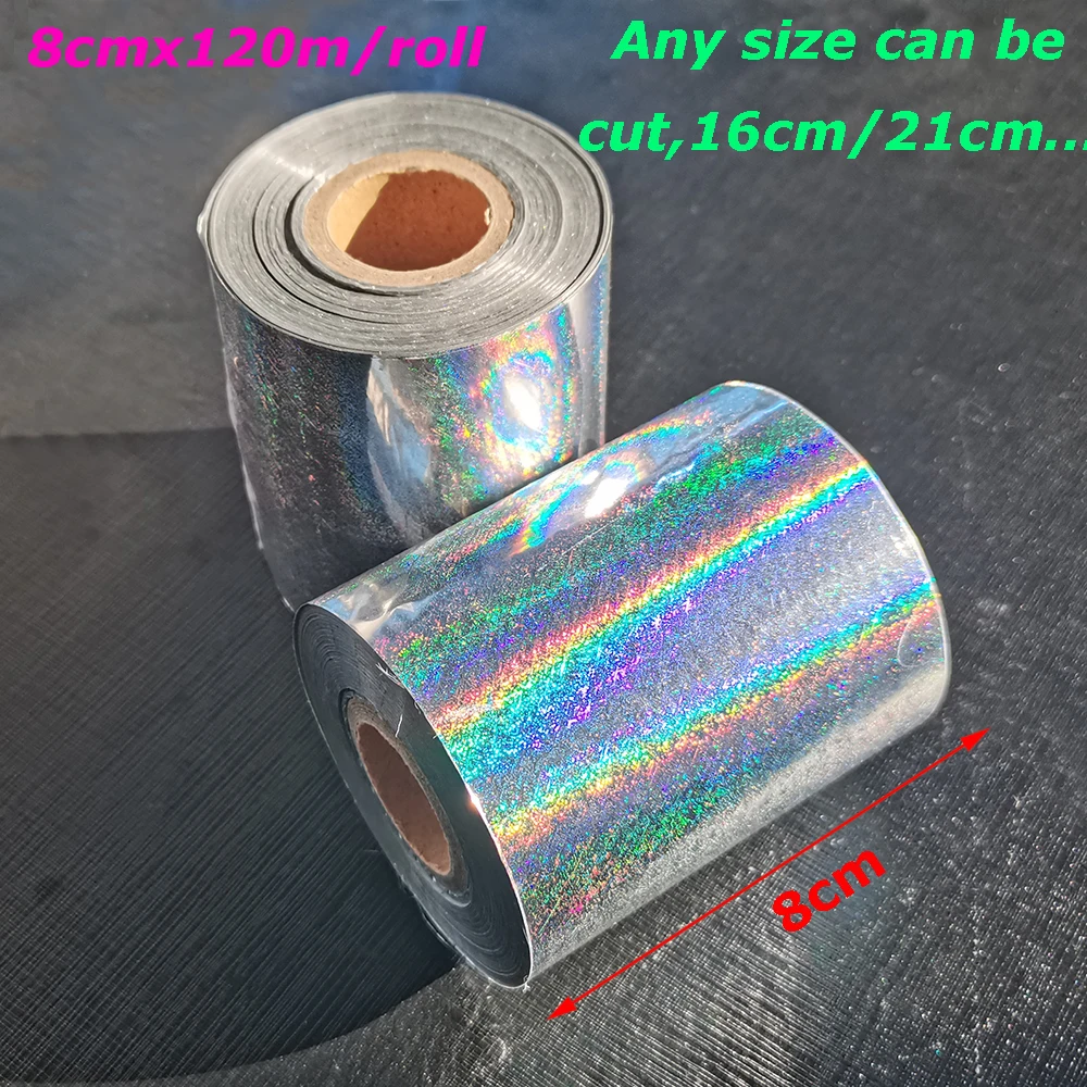 1-Roll-Holographic-foil-Laser-Sliver-Hot-Stamping-Foil-Hot-Press-on ...