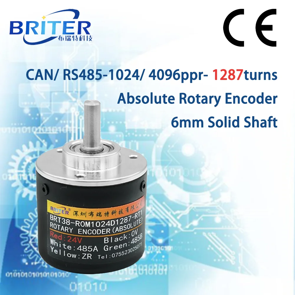 absolute rotary encoder angle measurement BriterEncoder power off memory 6mm shaft 1287 Multi ...
