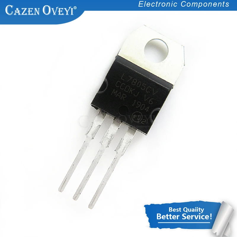 Lote de 10 unidades de L7805CV, TO220, L7805, TO 220, 7805, LM7805 ...