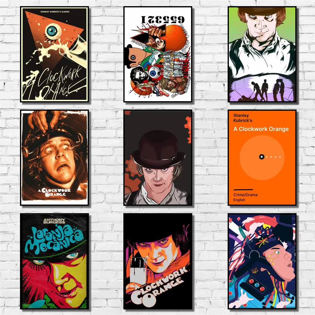 43 Designs Crime Film A Clockwork Orange Whitepaper Poster Artwork ...