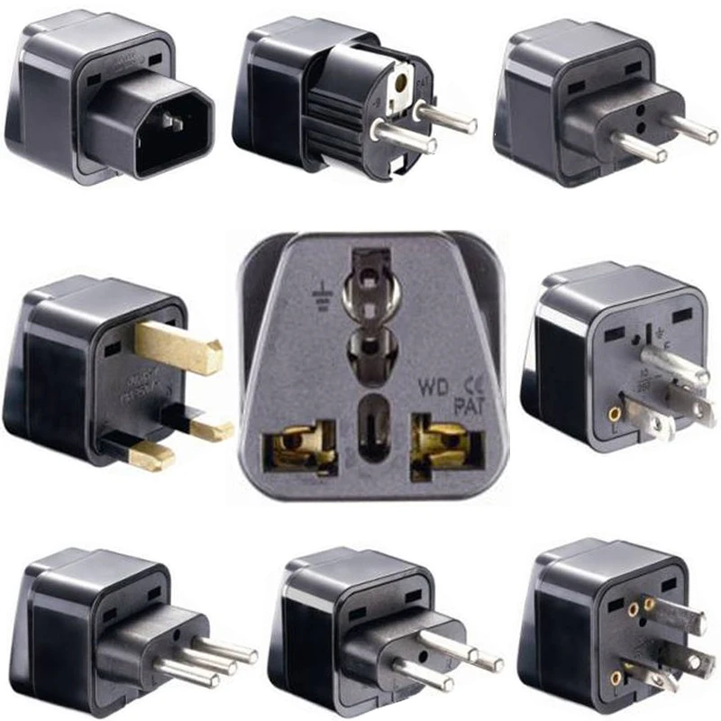 American Britain European Universal Travel Plug Adapter AU KR EU to US ...
