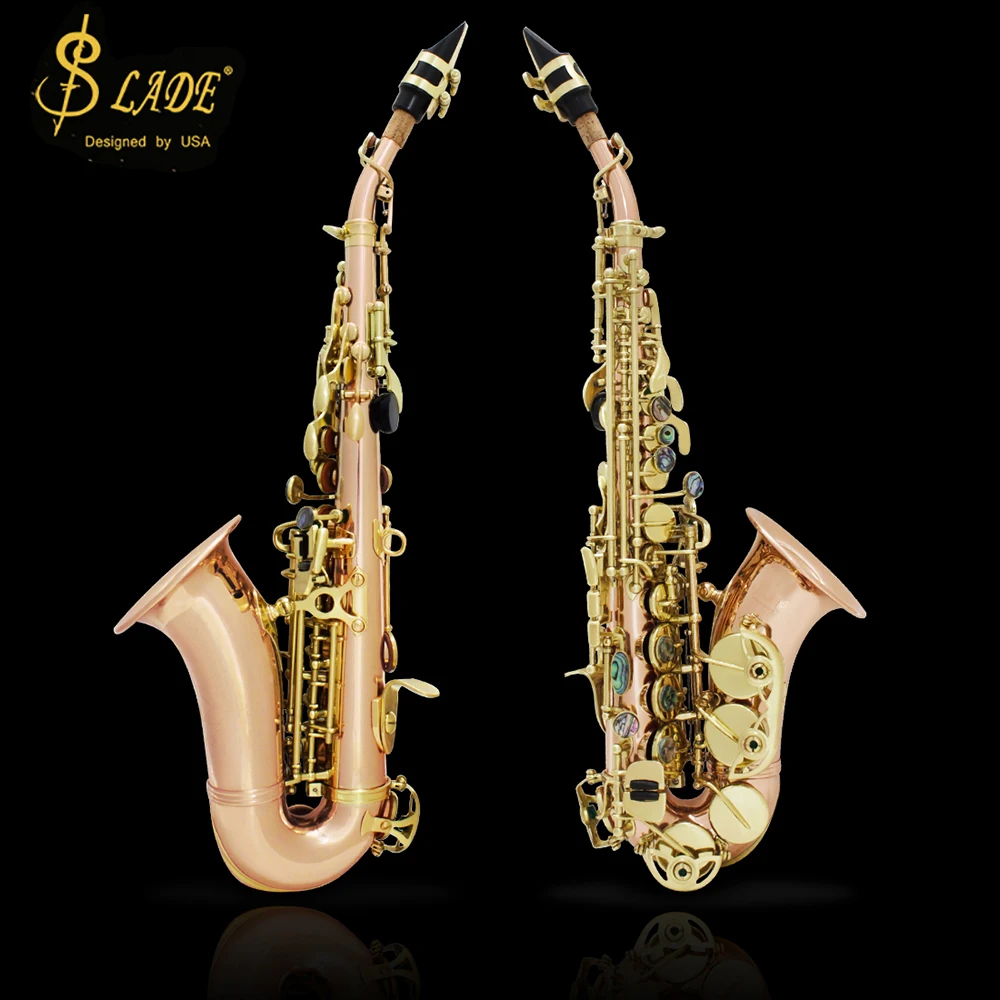 Slade-ouro-soprano-saxofone-profissional-instrumento-de-sopro-bb-b ...