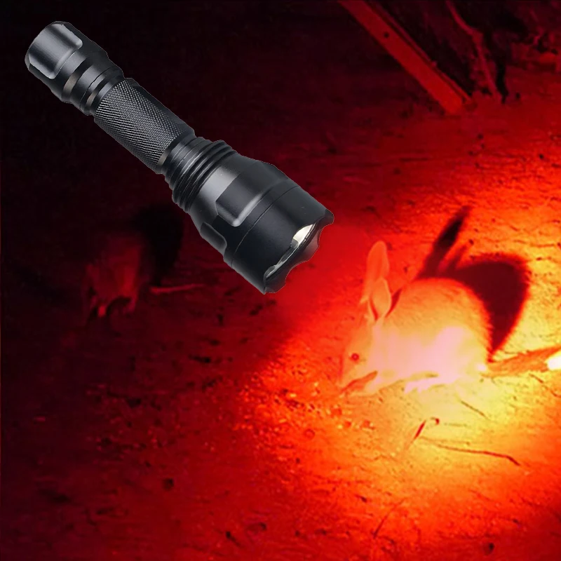 Red Hunting Flashlight Torch | Flashlight Red Light Hunting - 625nm Red ...