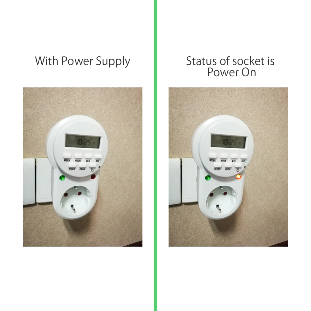 Ntonpower Eu Plug Timer Socket Smart Power Socket Programmable ...