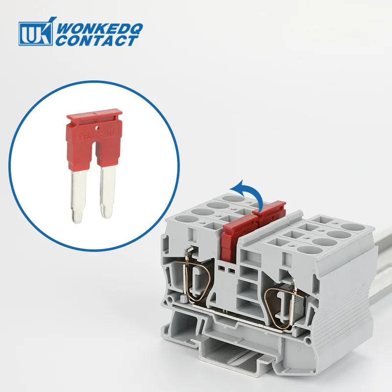 1Pc FBS2 10 External Jumper Matching PT10 ST10 PT/ST 10 mm² Din Rail ...