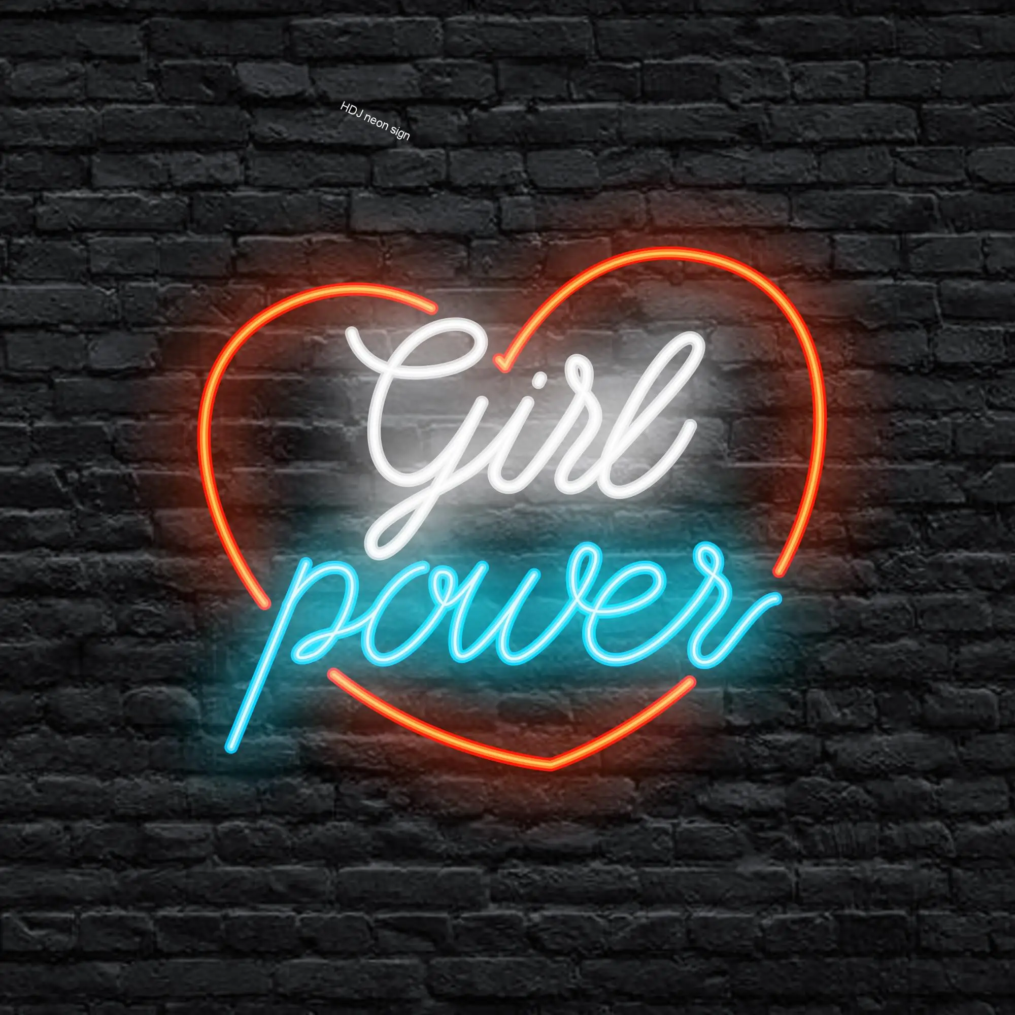 Girl Power LED Neon Girl Power LED Neon Lighting Lamps Home & Living ...