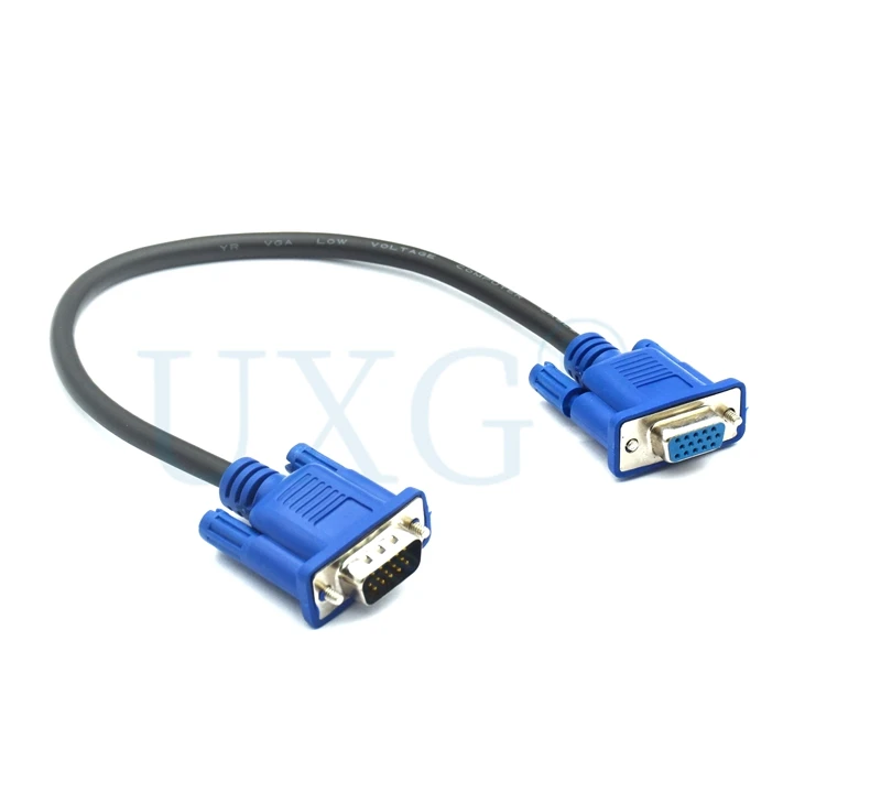 VGA/SVGA HDB 30cm 50cm VGA HD Cable Male To Female Extension Computer Monitor Cable 30CM 1FT ...