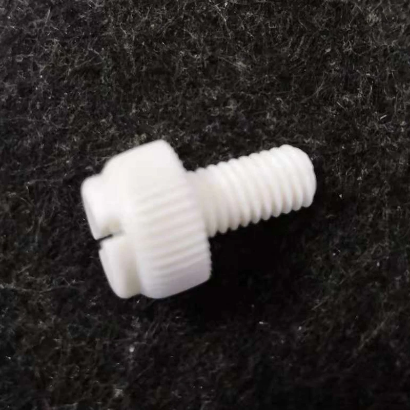 10pcs M3 M4 M5 M6 M8 one word slotted knurled screw PP plastic head ...