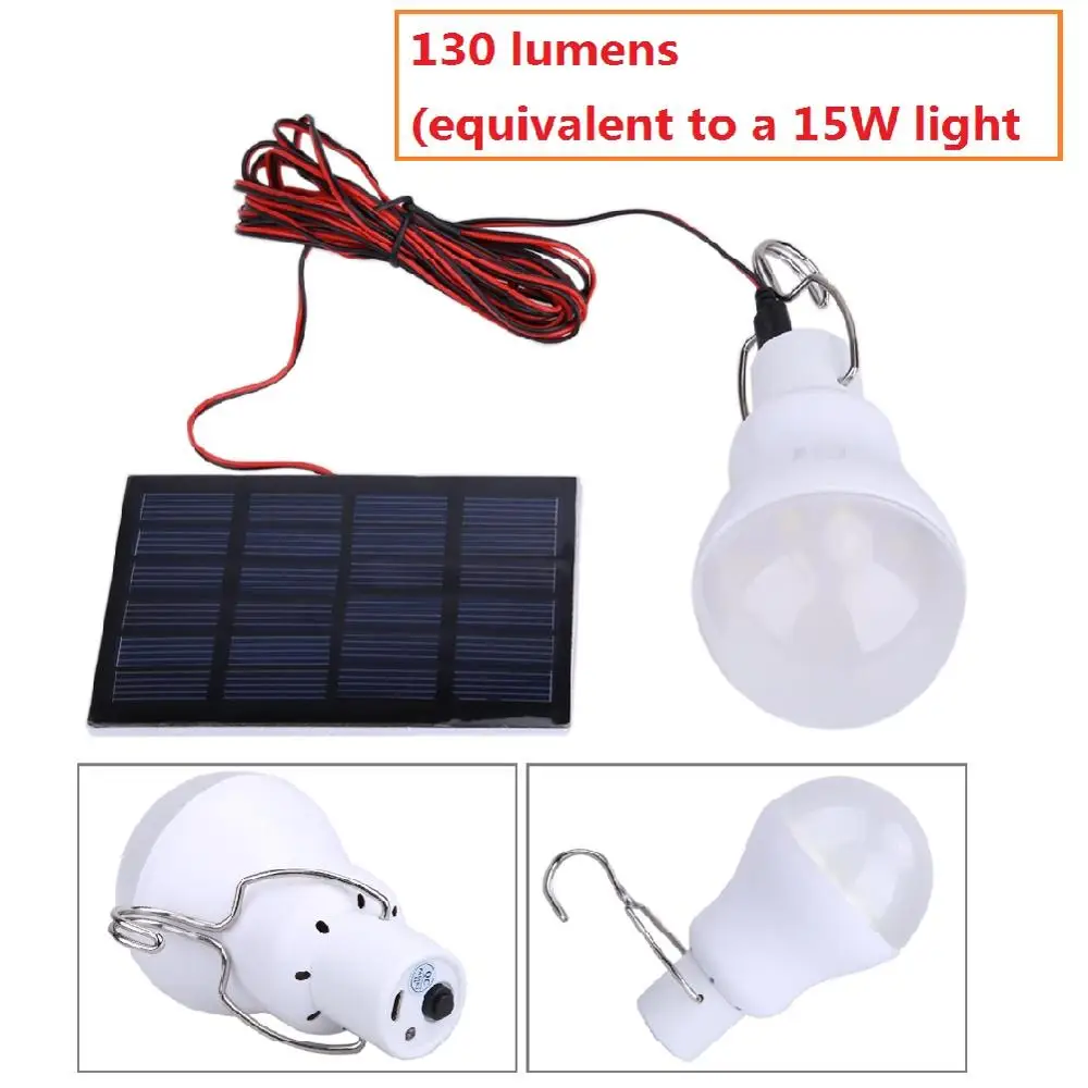 15w 130lm Solar Panel Solar Power Outdoor Light Solar Lamp Portable ...