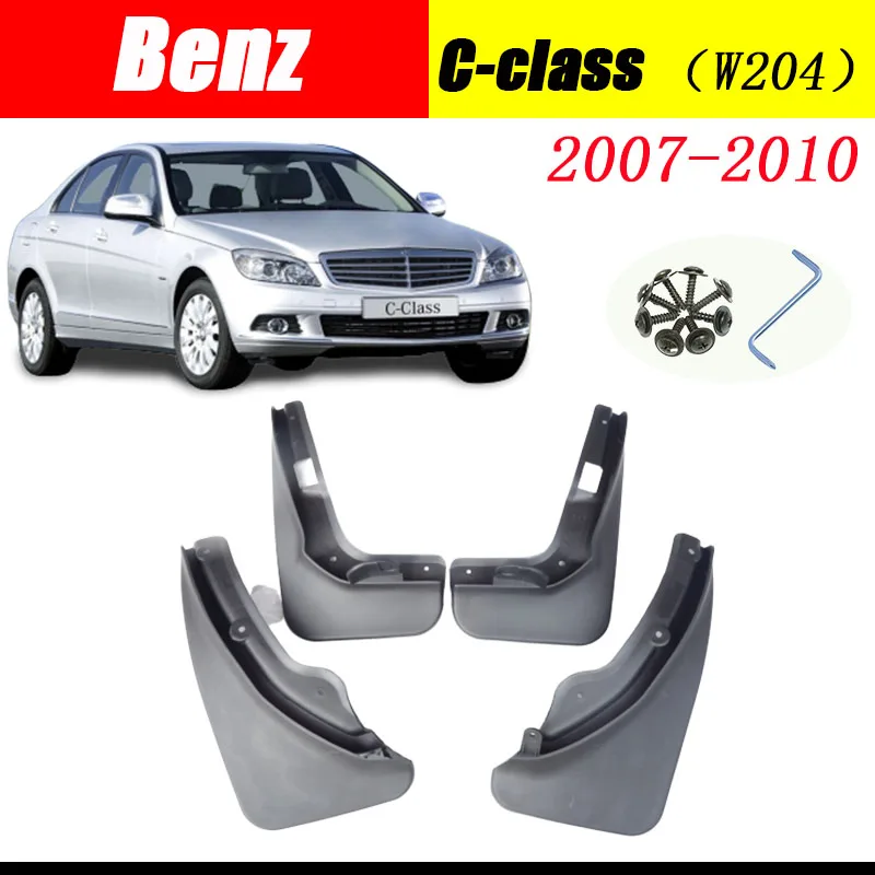 for Mercedes Benz C Class C-Class W204 2007~2010 Fender Mud Guard Flaps ...
