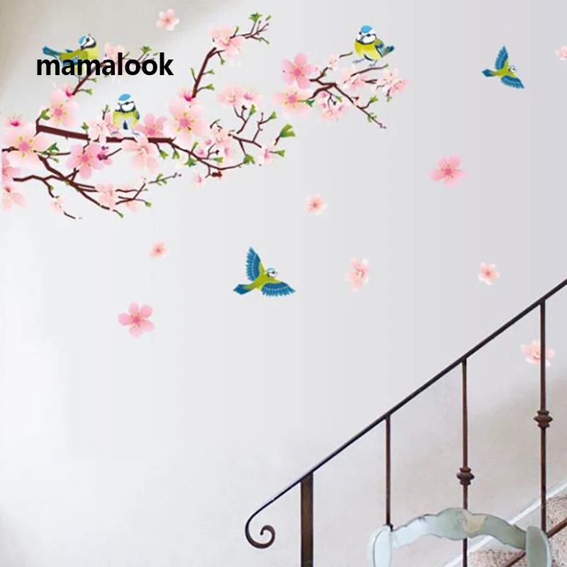 Flowers Tree Wall Sticker | Pvc Wall Stickers | Pvc Home Decor | Pvc ...