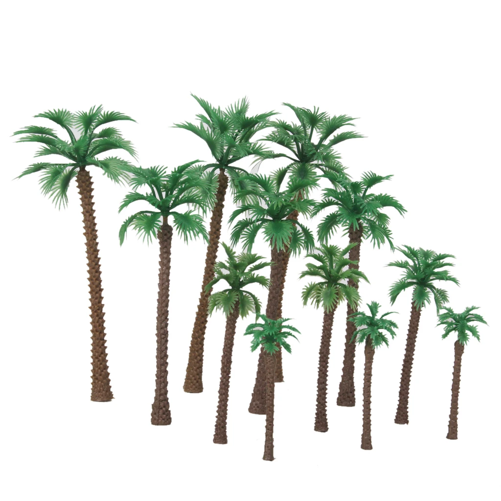 12pcs-Model-Palm-Tree-6-14cm-Train-Railroad-Architecture-Diorama-HO-N-Z ...