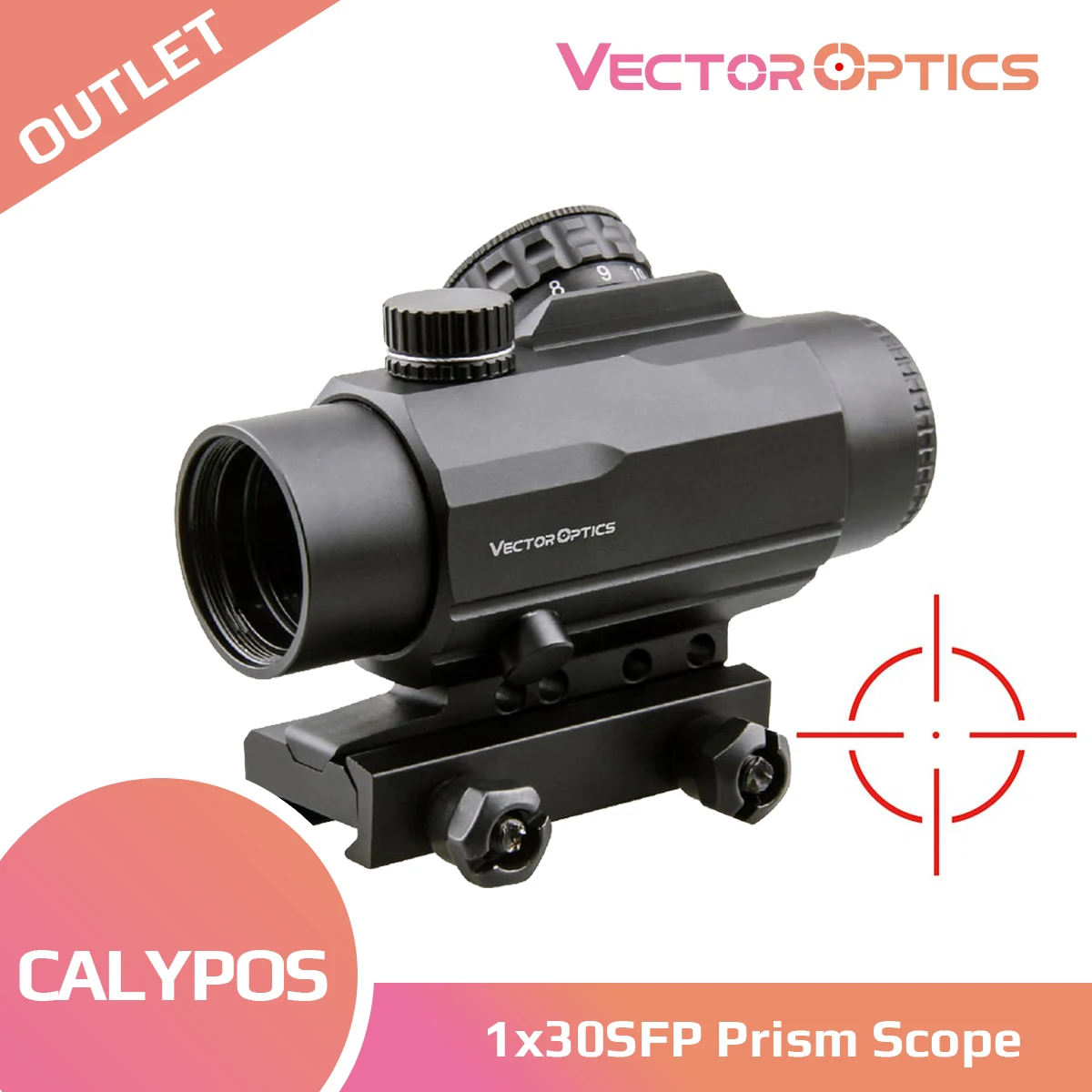 Vector Optics 1x30SFP Prism Scope Riflescope 11Levels Illumination ...