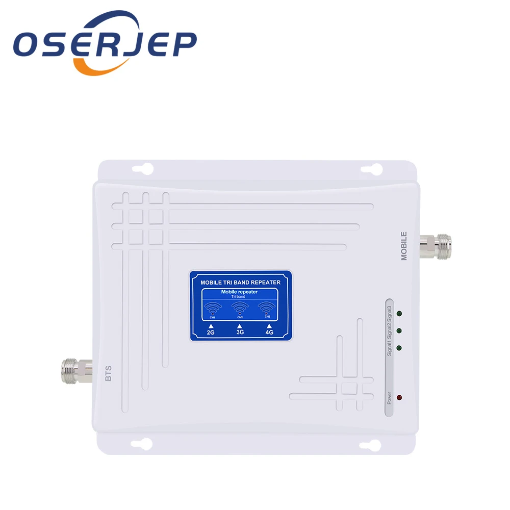 Triband 2g 3g 4g Amplifier GSM WCDMA UMTS LTE Cellular Repeater 900 1800 2100 2600MHz Amplifier