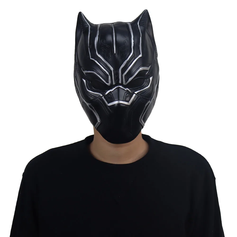 Black Superhero Wakanda T Challa Costume Mask - AllCosplay.com
