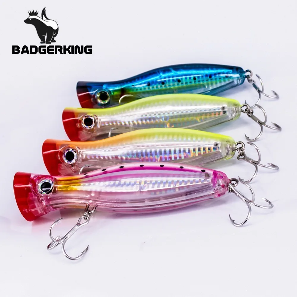 43g 12cm Popper fishing lure top water poper hard bait carretilha for ...