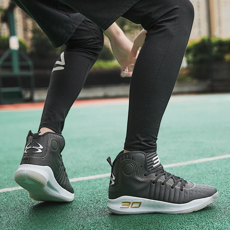 Новинка, Нескользящие дышащие мужские баскетбольные кроссовки, удобные ...