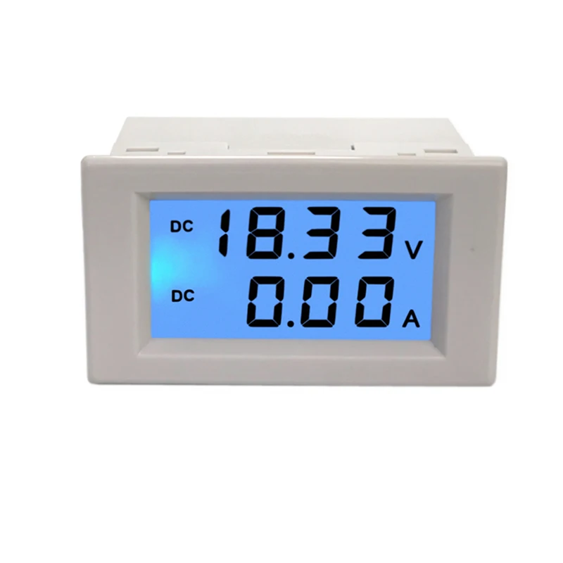 1pcs-White-multi-standard-dual-LCD-display-DC-voltage-and-ammeter ...