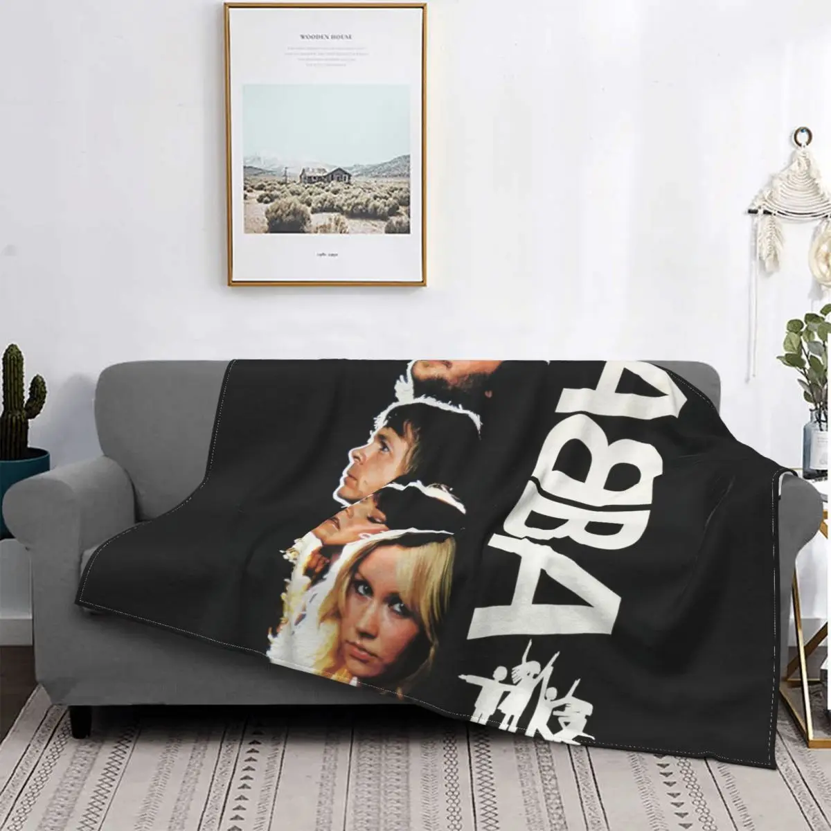 Abba Band 44 Manta a cuadros para cama, manta de lino, toalla de playa ...