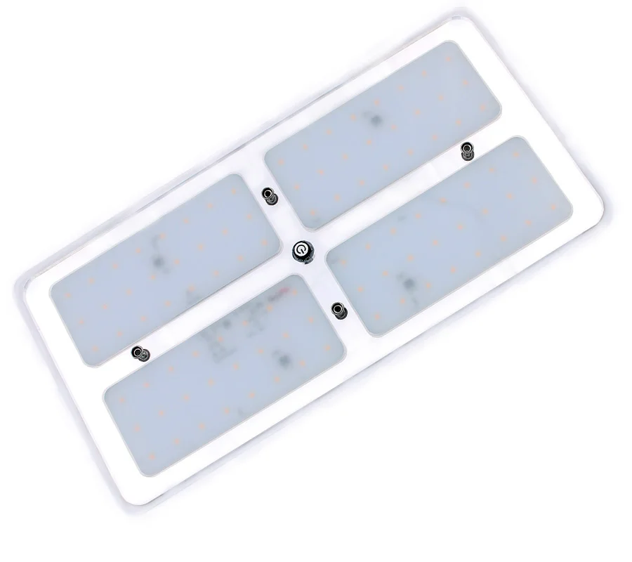 Dc 12/24v Cool White/warm White Led Crystal Roof Ceiling Light Caravan ...