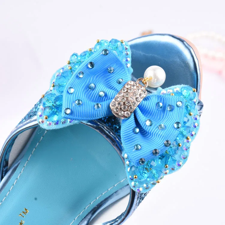 Blue High Heels For Kids