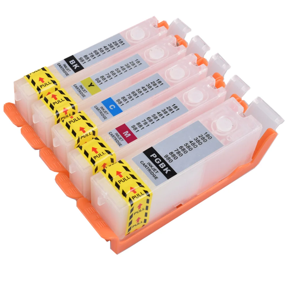PGI-680-CLI-681-XXL-refillable-ink-cartridge-permanent-chip-For-canon ...