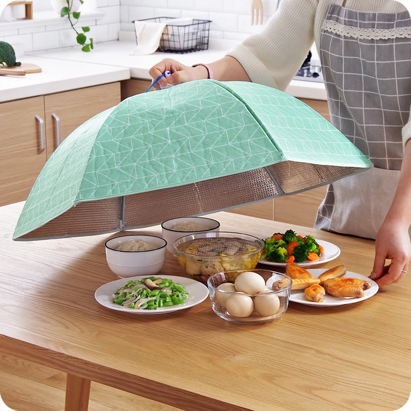 Insulation-Dish-Cover-Household-Aluminum-Foil-Dining-Table-Cover-Home ...