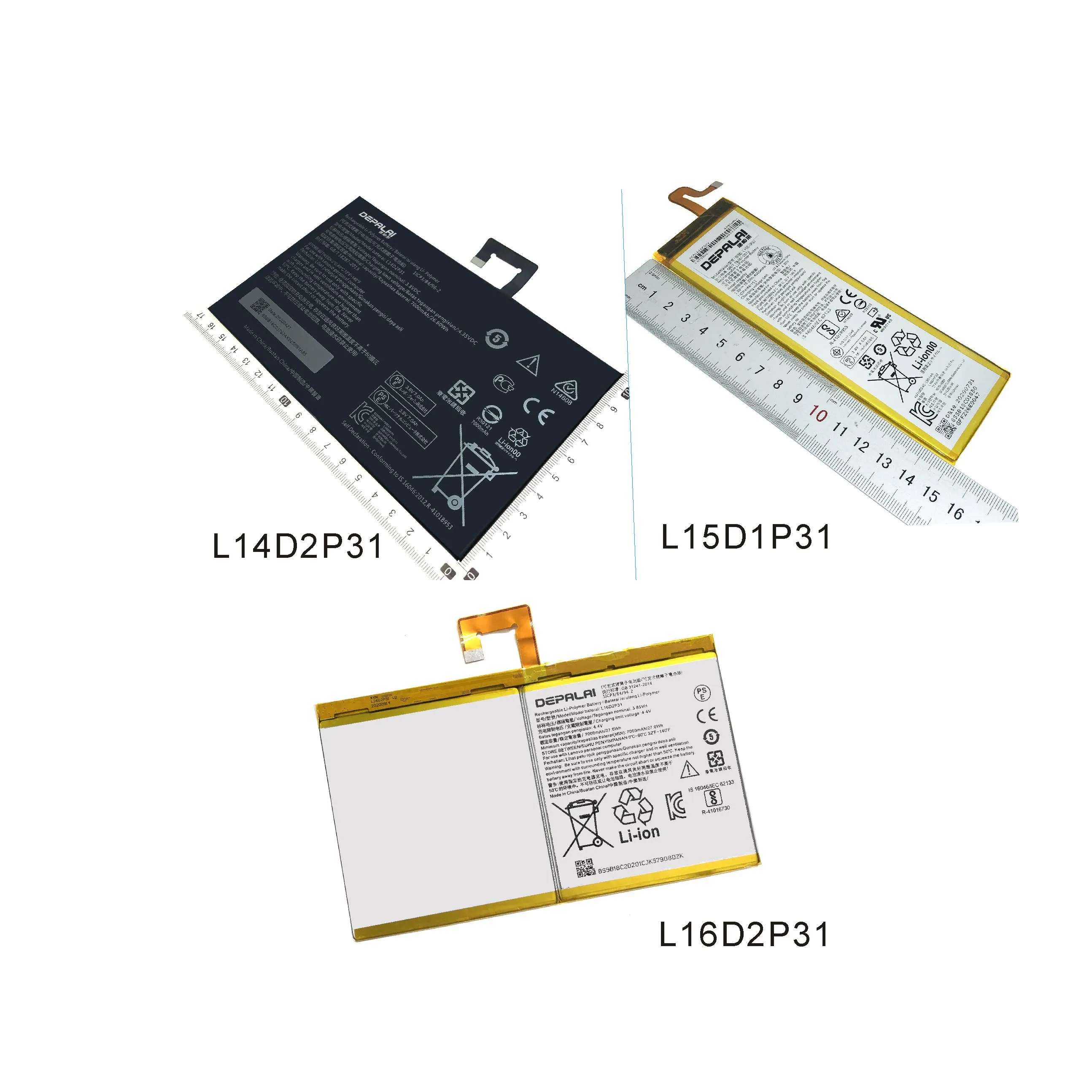 L14D2P31 L15D1P31 L16D2P31 pil için Lenovo Tab 4 10 Plus 2 TAB2 A10 70F ...