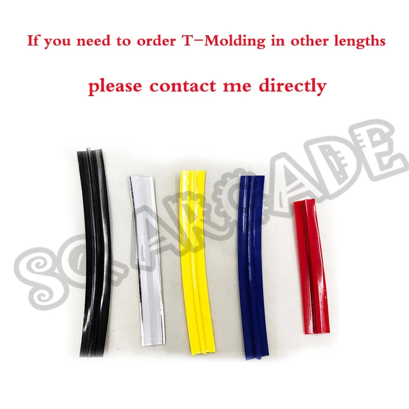 18mm Width red, Blue, Green, Black, White, Chrome T Molding T Moulding ...