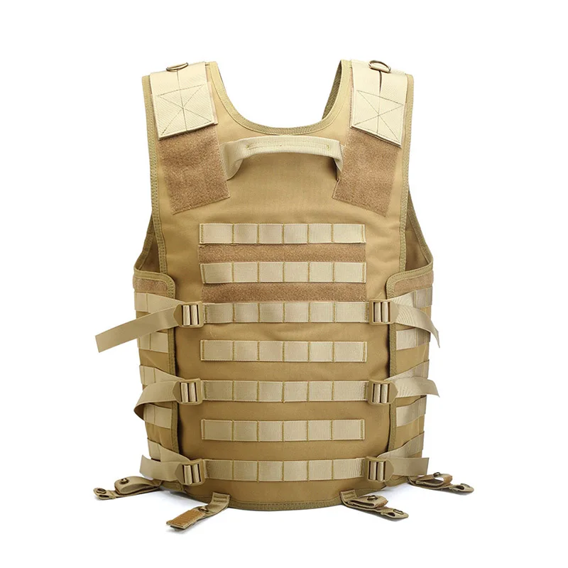 Military Molle Vest Plate Load Carrier Chest Rig Airsoft Adjustable ...