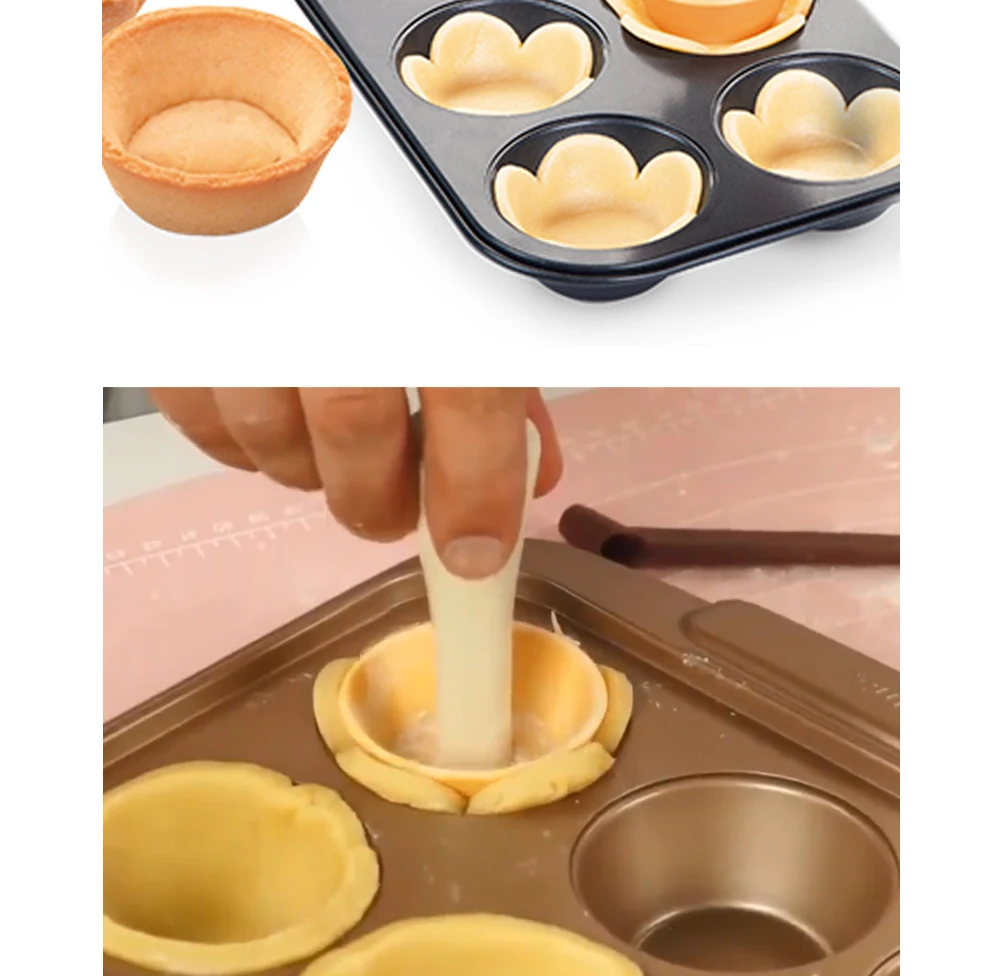 Perfect baked tart shells mold pastry tamper plastic mini tart tamper ...