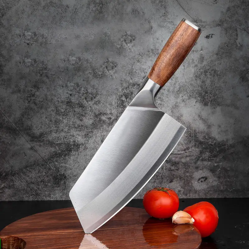 8inch Chinese Chef Knife Stainless Steel Meat Vegetables Slicing ...