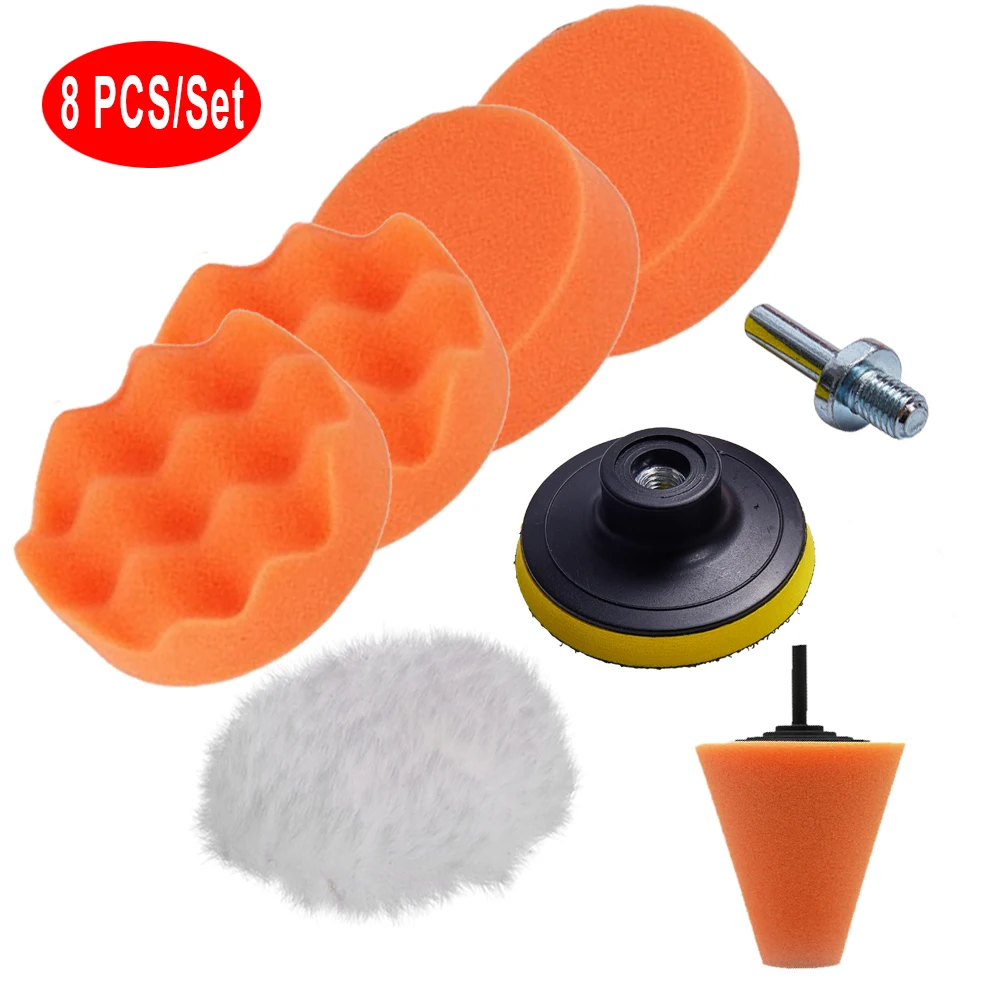 Buffing Pad Set 3 inch Auto Car Polishing Pad Kit for Car Polisher ...