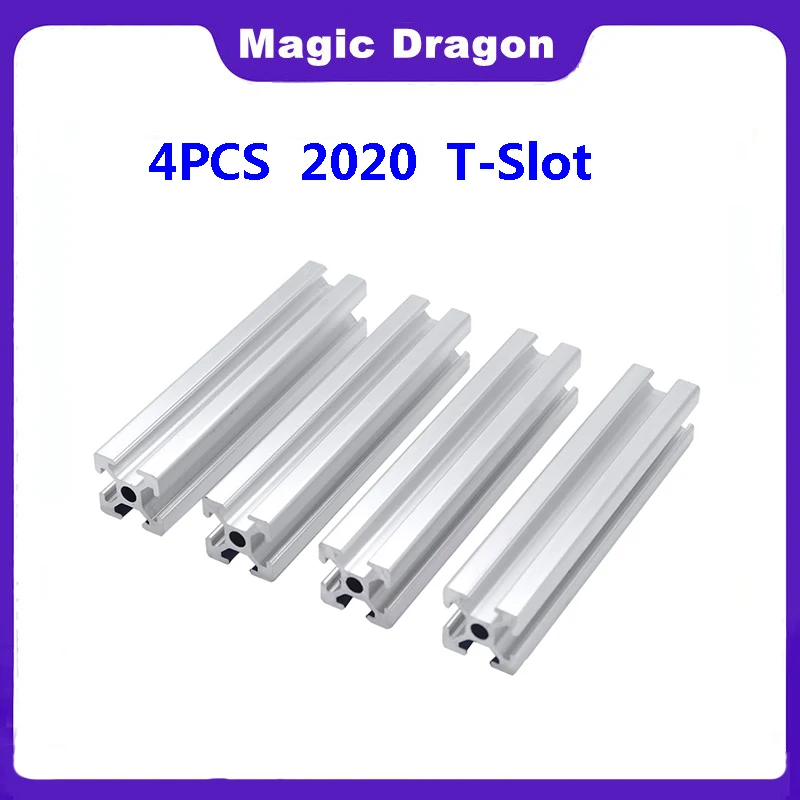 4PC 2020 Aluminum Profile Extrusion European Standard Anodized Linear ...