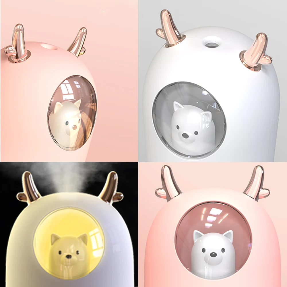 Ultrasonic Air Humidifier 300ml Adorable Pet Ultrasonic Cool Mist Aroma ...