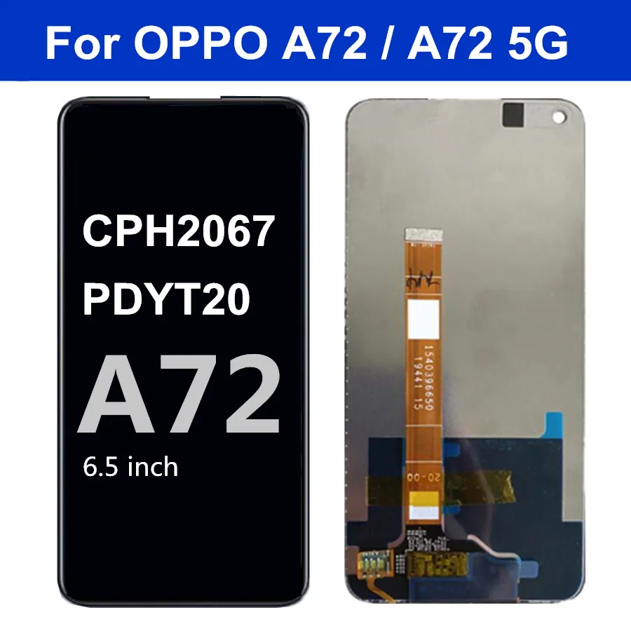 6.5" For OPPO A72 CPH2067 LCD Display Touch Screen Digitizer Panel ...