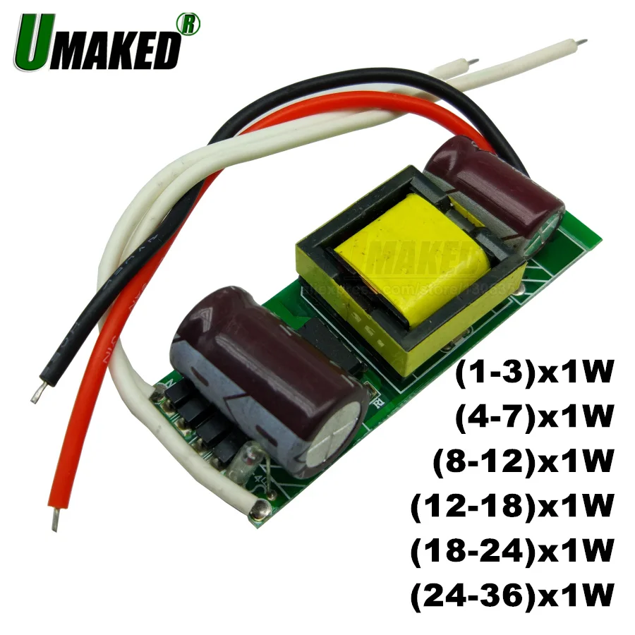 1-36w Led Pcb Transformer, Bulb Driver,led Transformer, 280ma Constant ...