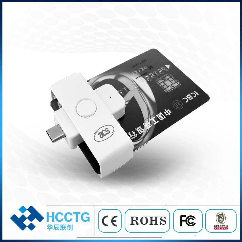 Acr39u-nf Contact Ic Chip Type C Smart Card Reader Support Ios7816 With ...