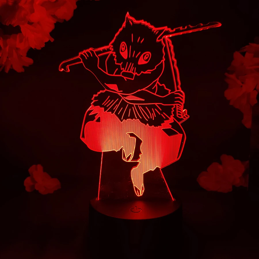 Art & Collectibles Inosuke Hashibira demon slayer HOLO Light. Digital ...