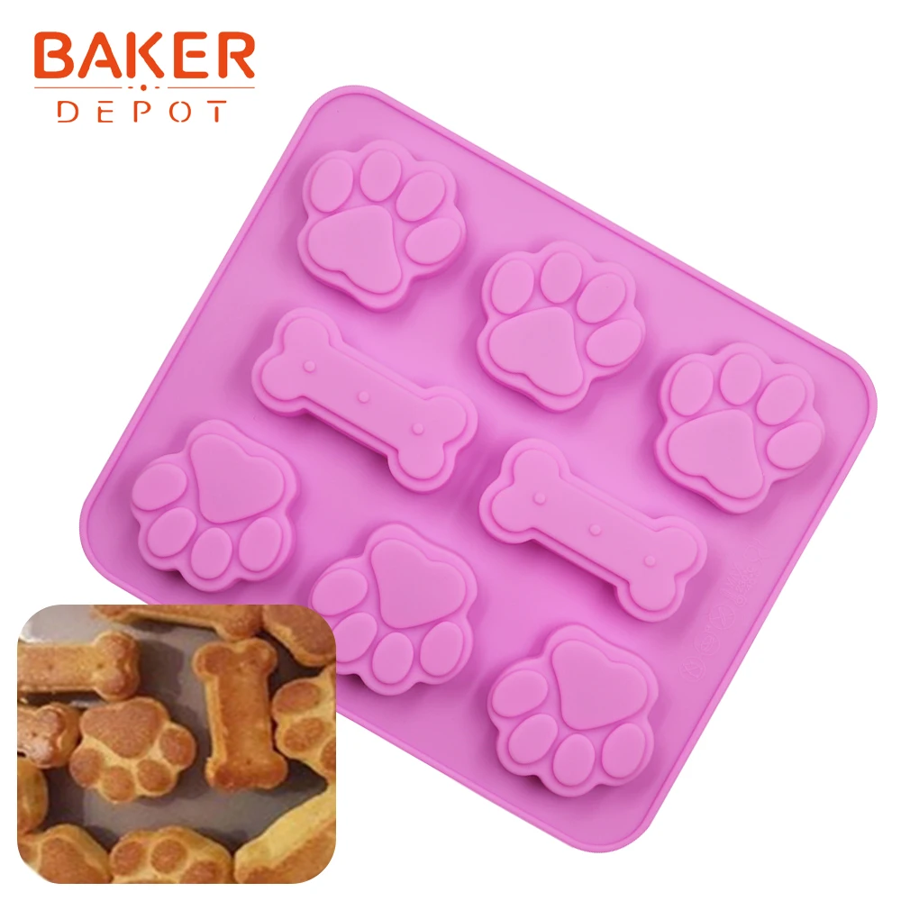 BAKER-DEPOT-silicone-mold-for-biscuit-bone-shape-cake-pastry-baking ...