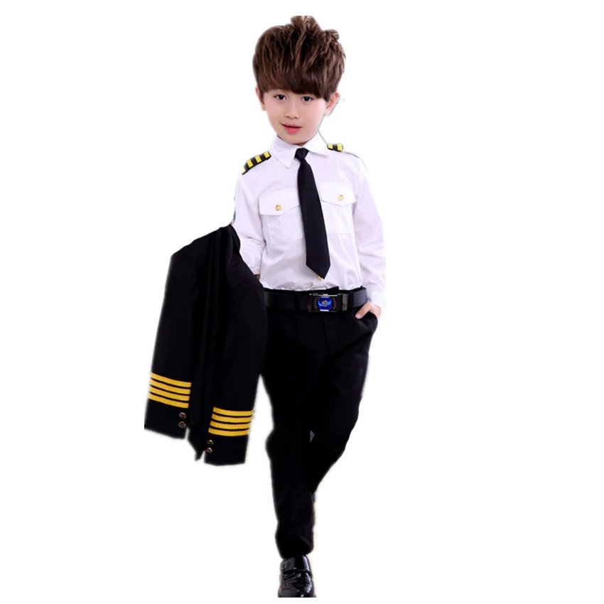 Pilot Uniform Cosplay Costume For Kids - AllCosplay.com