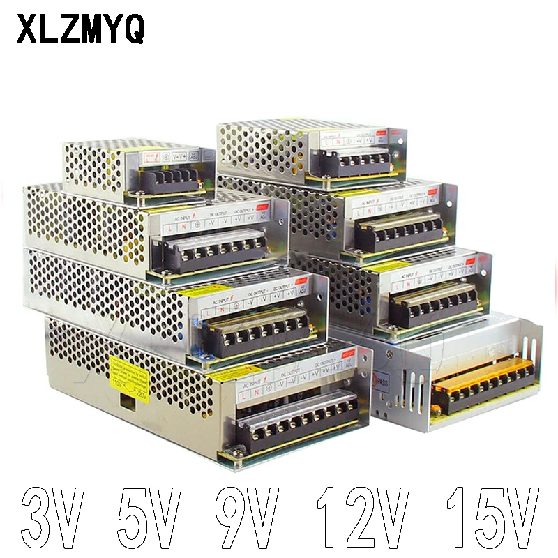 Lighting Transformers 110V 220V to DC 3V 5V 9V 12V 15V 1A 2A 3A 5A 6A ...