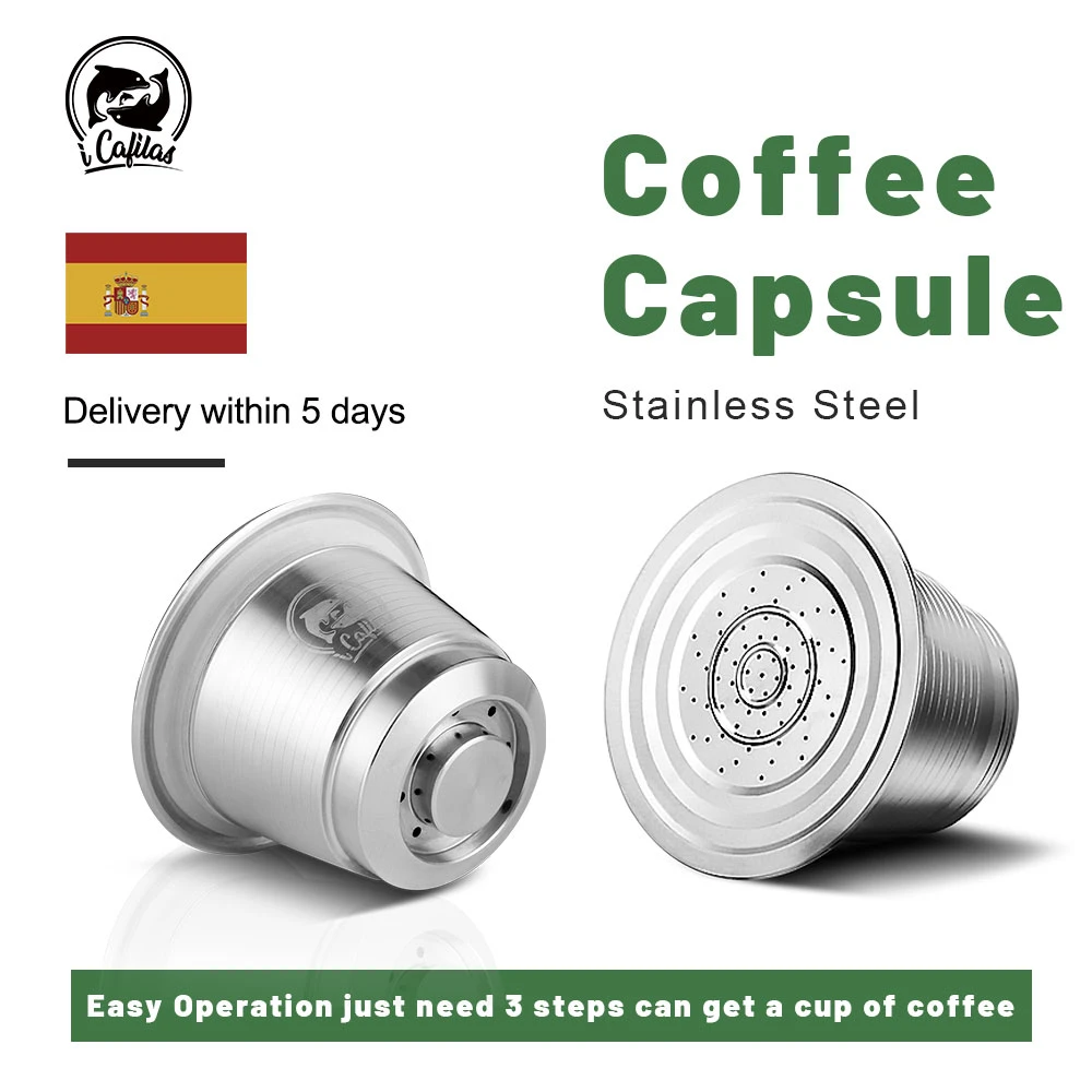 iCafilas Coffee Capsule for Nespresso Mark Reusable Coffee Filters for ...