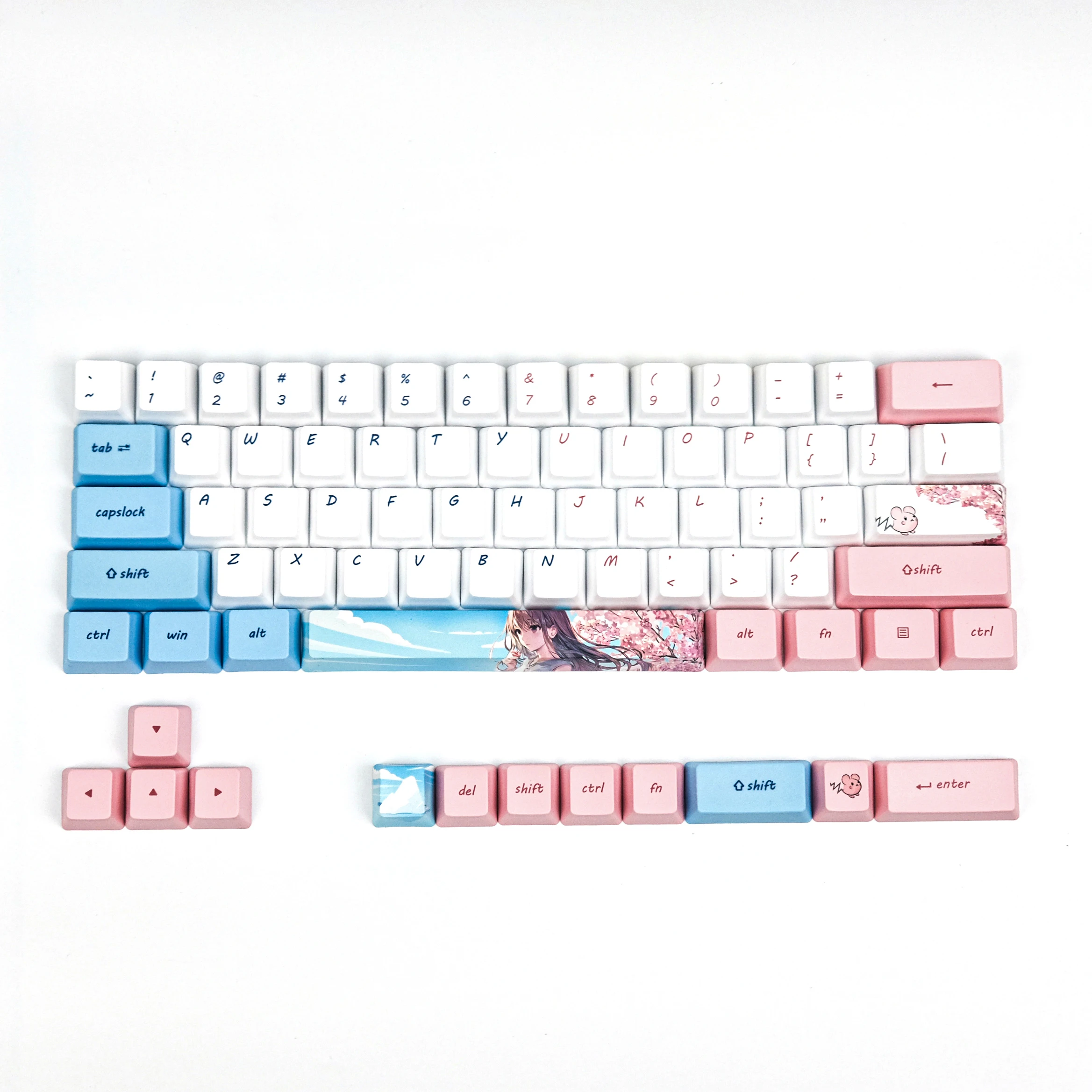Princess Key Cap White Key Cap Set Mechanical Keyboard Accessories Key ...